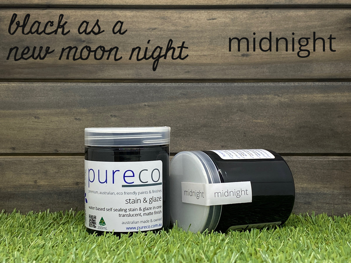 Pureco Stain & Glaze - Midnight – Paint Brush and Pixie Dust
